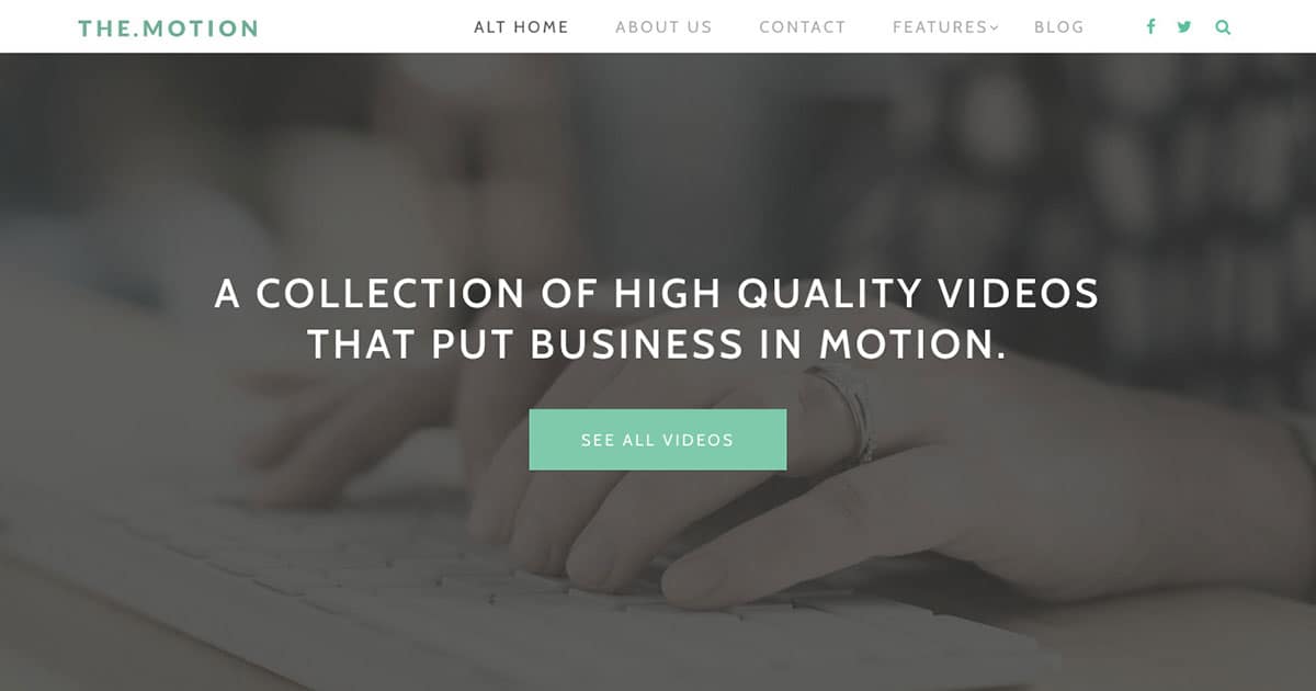 TheMotion #1 Video WordPress Theme @ Themeisle