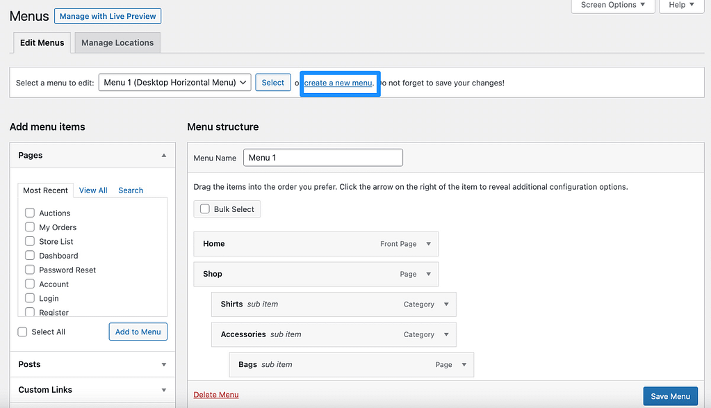 How to Edit a Menu on WordPress (4 Easy Ways)