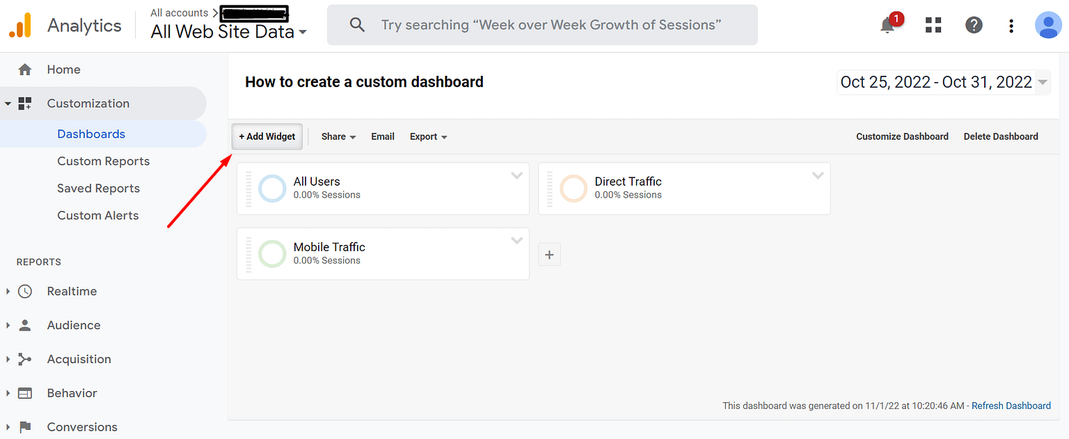 Why and How to Create Custom Google Analytics Dashboards