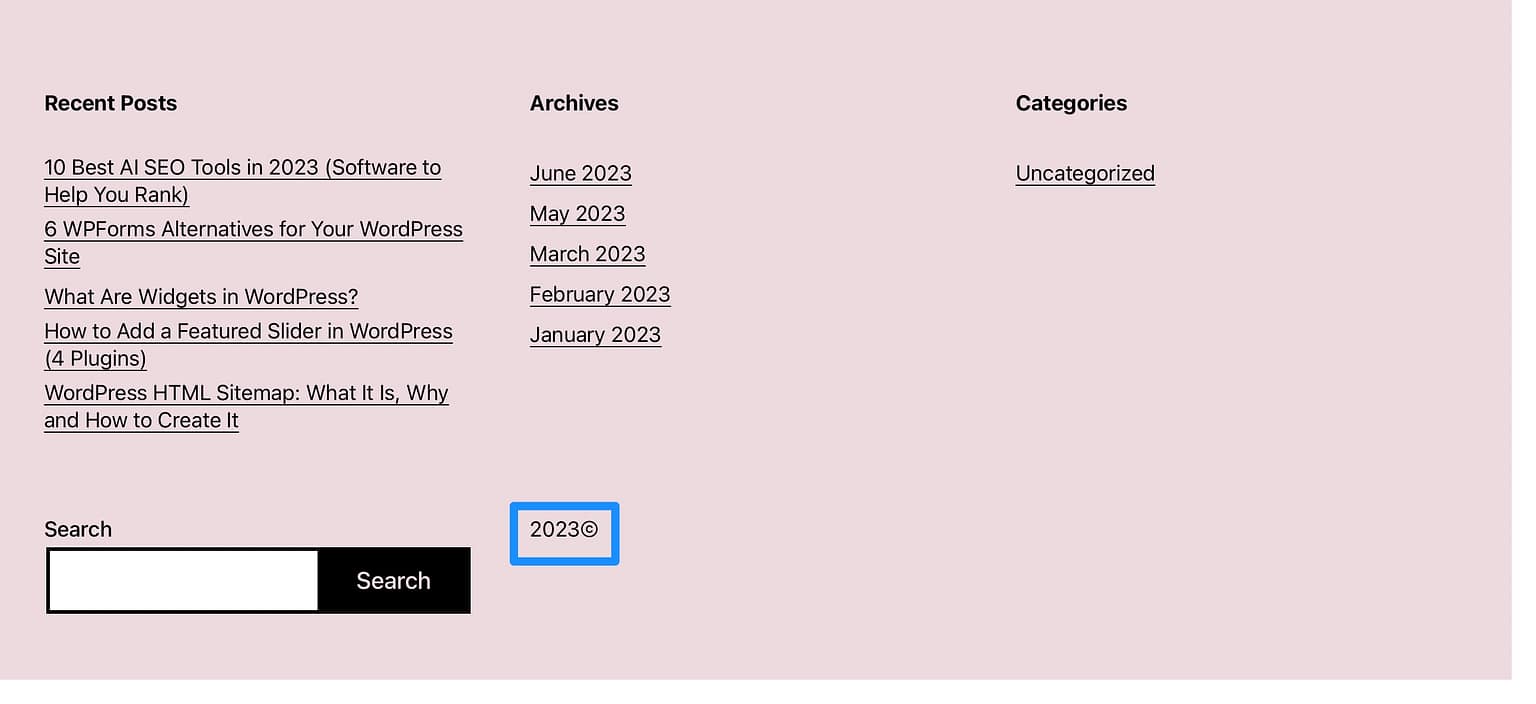 How to Add a Dynamic Copyright Date in WordPress Footer