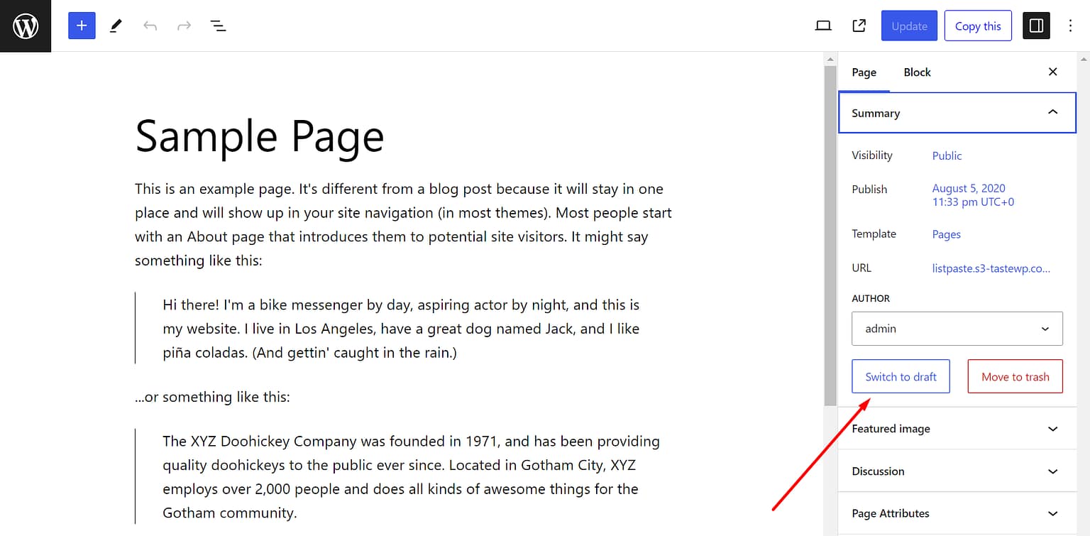 How to Unpublish a Page in WordPress (3 Methods)