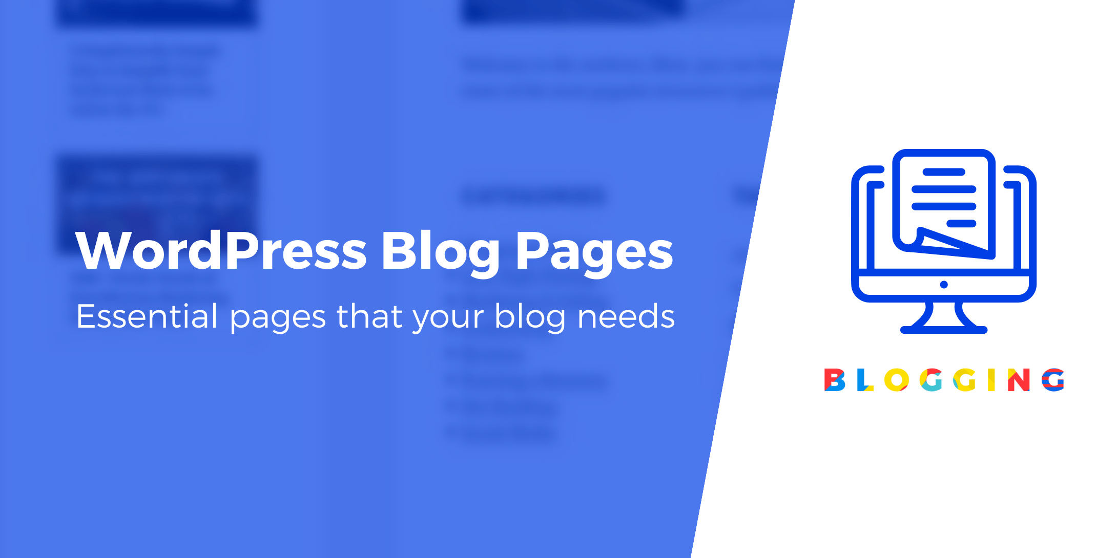 12 Essential WordPress Blog Pages to Have