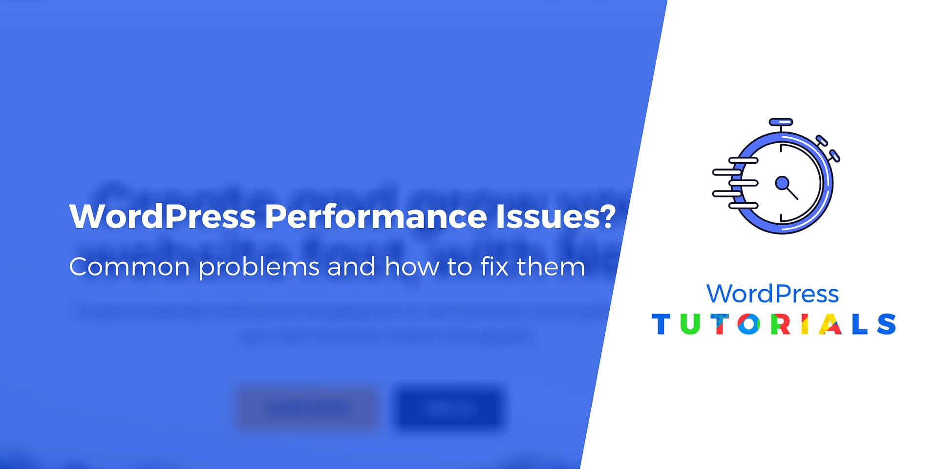 Improve WordPress Performance: 20 Common Problems Solved
