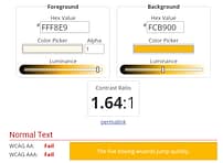 Fix “Background and Foreground Colors Sufficient Contrast Ratio”