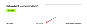 How to Add a Dynamic Copyright Date in WordPress Footer