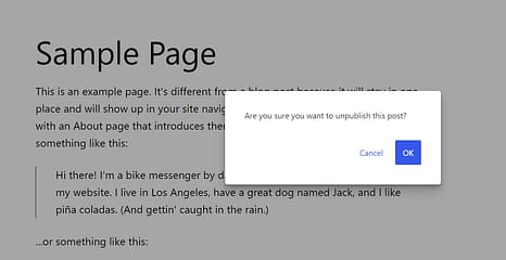 How to Unpublish a Page in WordPress (3 Methods)