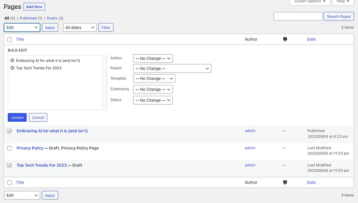 How to Unpublish a Page in WordPress (3 Methods)