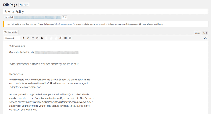 WordPress Privacy Policy Guide: How to Create One, Plus What to Include