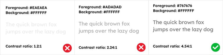 Fix “Background and Foreground Colors Sufficient Contrast Ratio”