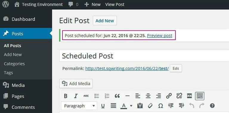 How to Schedule Upcoming Posts in WordPress