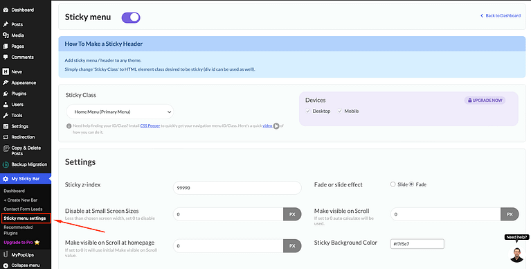How to Create a Sticky Menu in WordPress (Step-by-Step Guide)