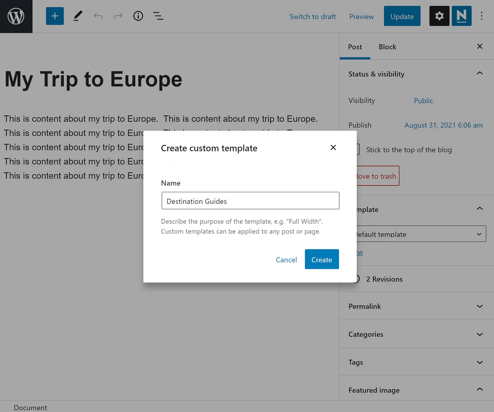 Beginner's Guide: Creating WordPress Post Templates Without Code