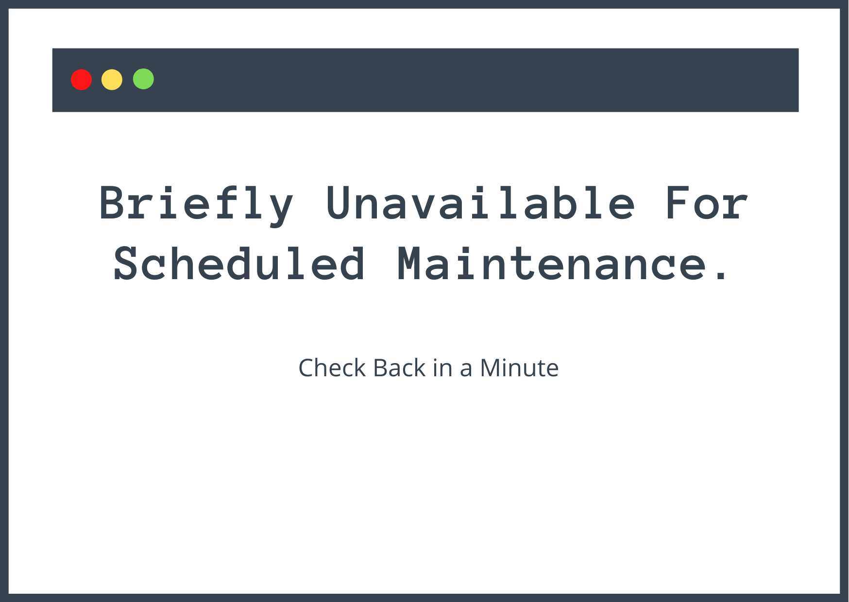 How to Fix "Briefly Unavailable For Scheduled Maintenance. Check Back ...