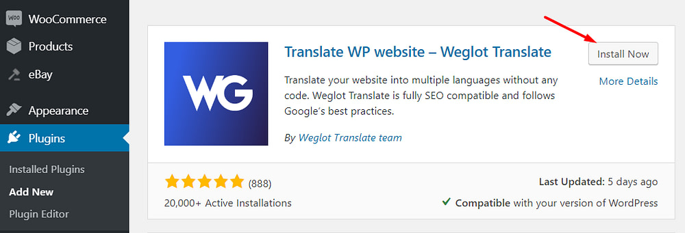 How to Automatically Translate WordPress (Using Weglot)