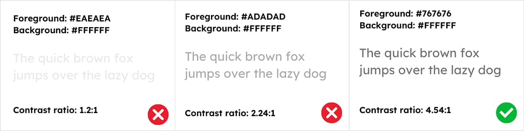Fix “Background and Foreground Colors Sufficient Contrast Ratio”