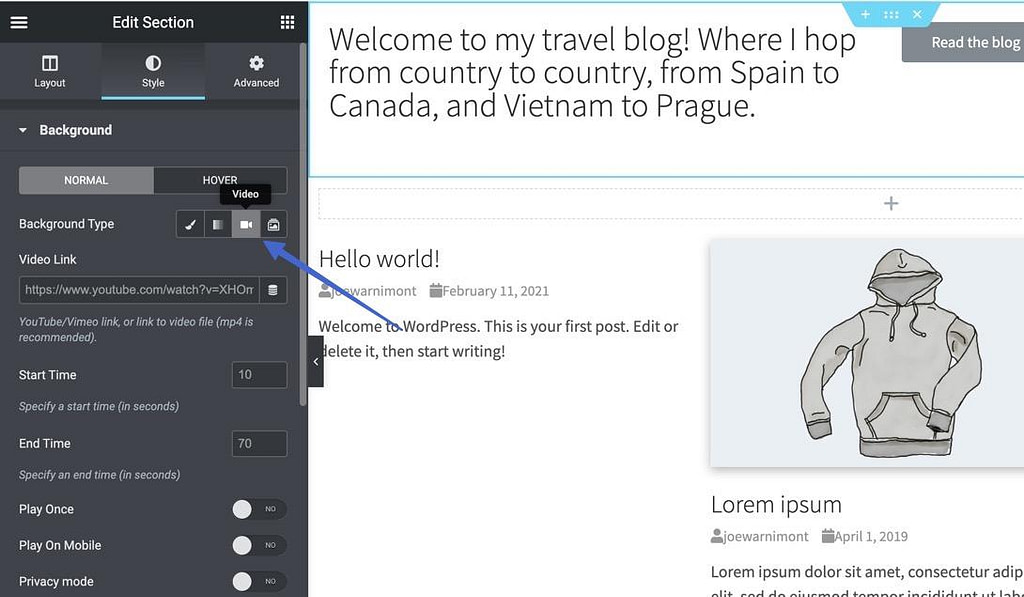 How to Add a Video Background to a WordPress Site