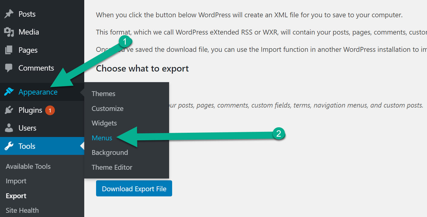 Beginner's Guide: How to Export WordPress Menu Items