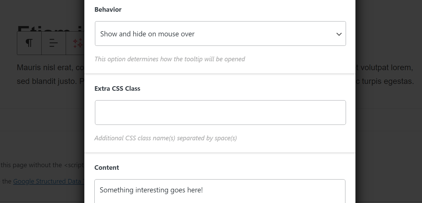 How To Add A Wordpress Tooltip 2 Ways Free Plugin Or Css