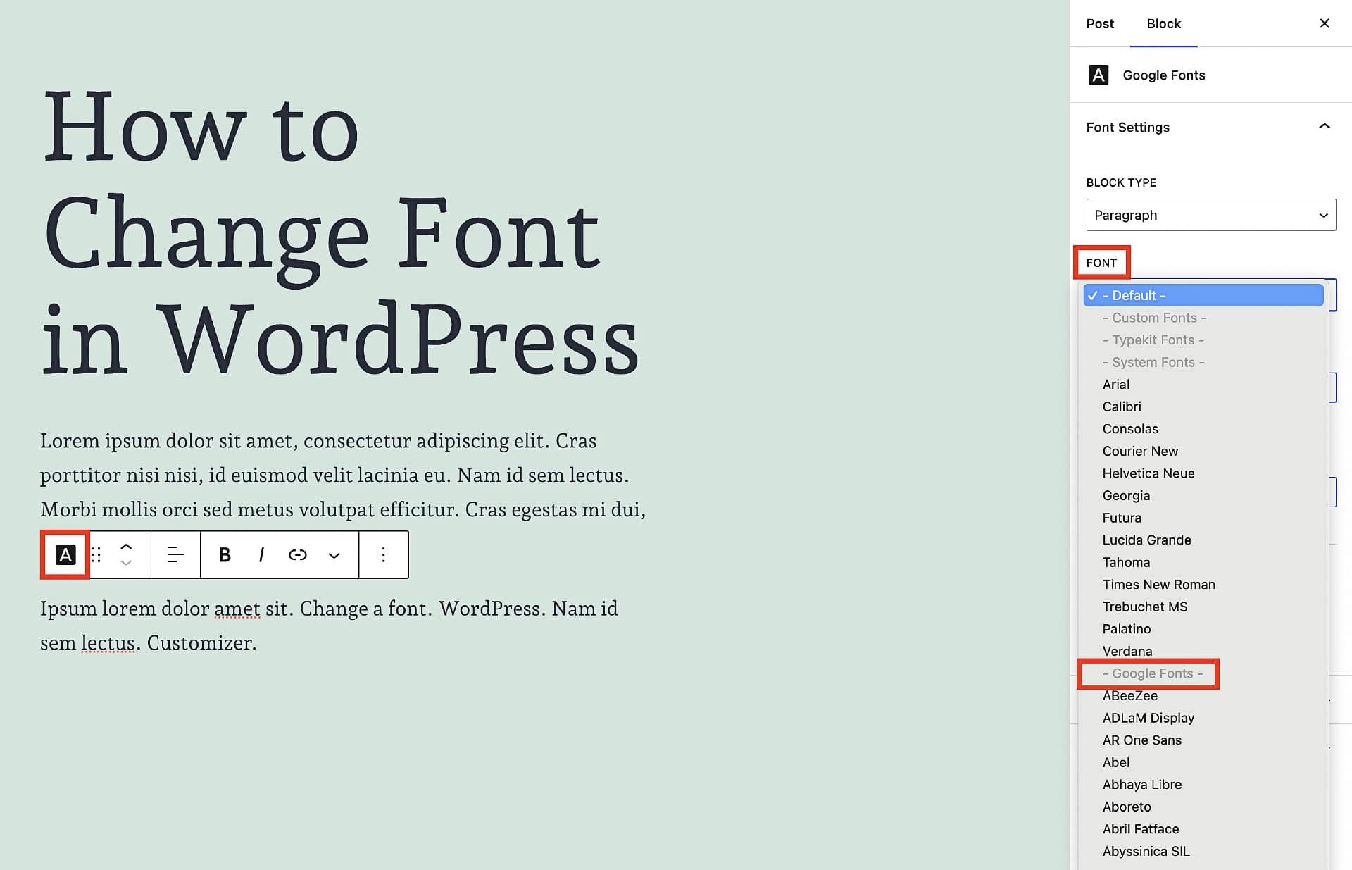 How to Change Font in WordPress (Works in All Themes)