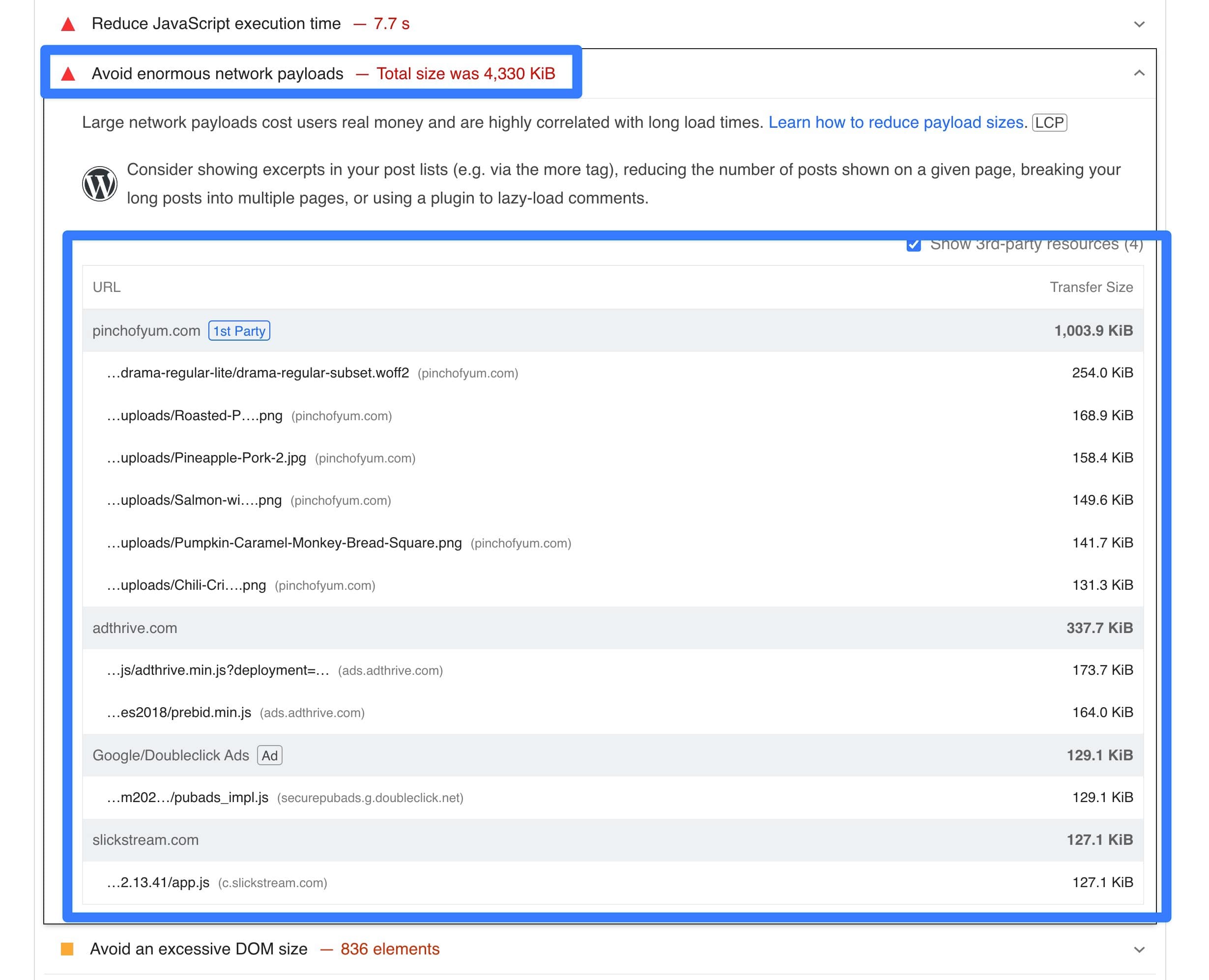 An Easy Fix for How to Avoid Enormous Network Payloads