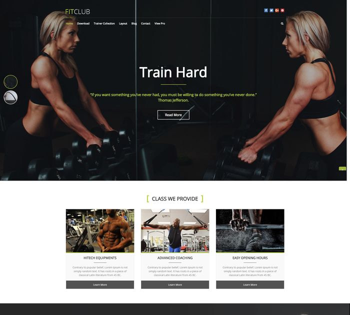 15+ Best Free Sports & Fitness WordPress Themes