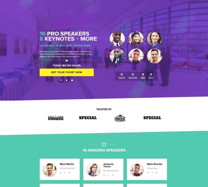 18 Best Event Themes for WordPress in 2017