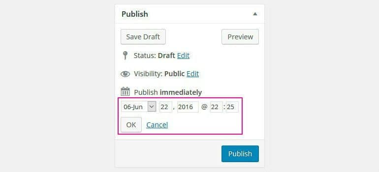 How to Schedule Upcoming Posts in WordPress