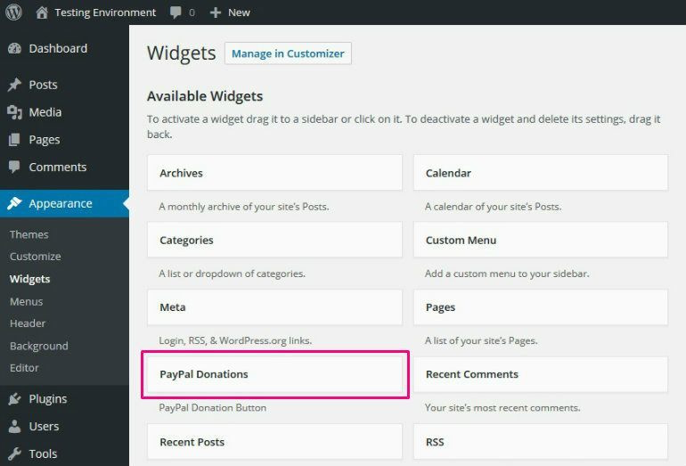 PayPal Donations with WordPress - How to Allow Them