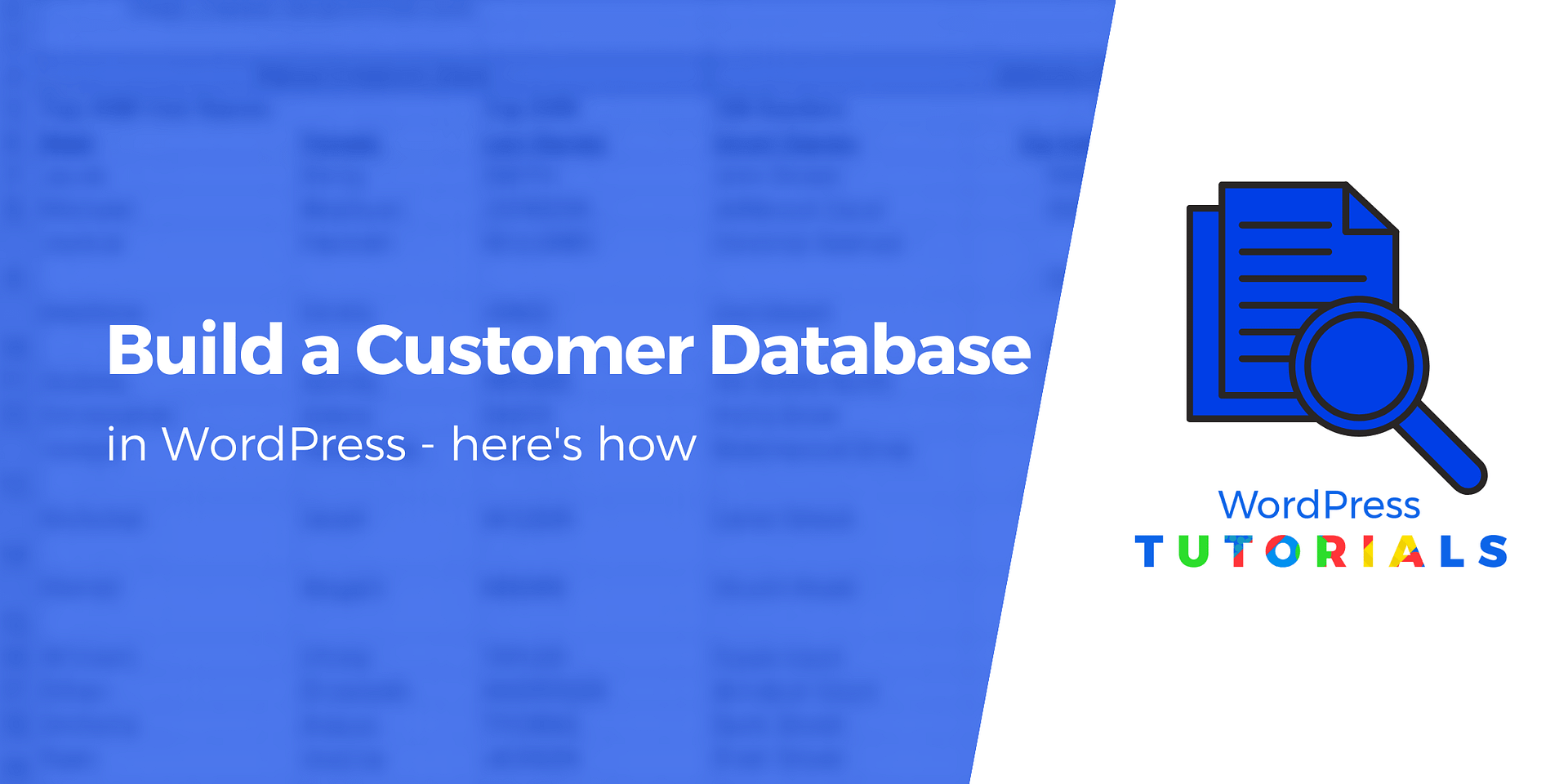 How to Build a WordPress Customer Database (For Free, In 3 Steps)