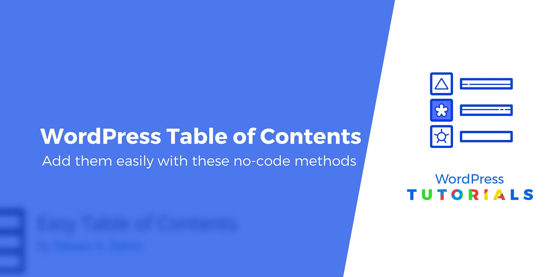 How To Create A Table Of Contents In Wordpress 4 Methods