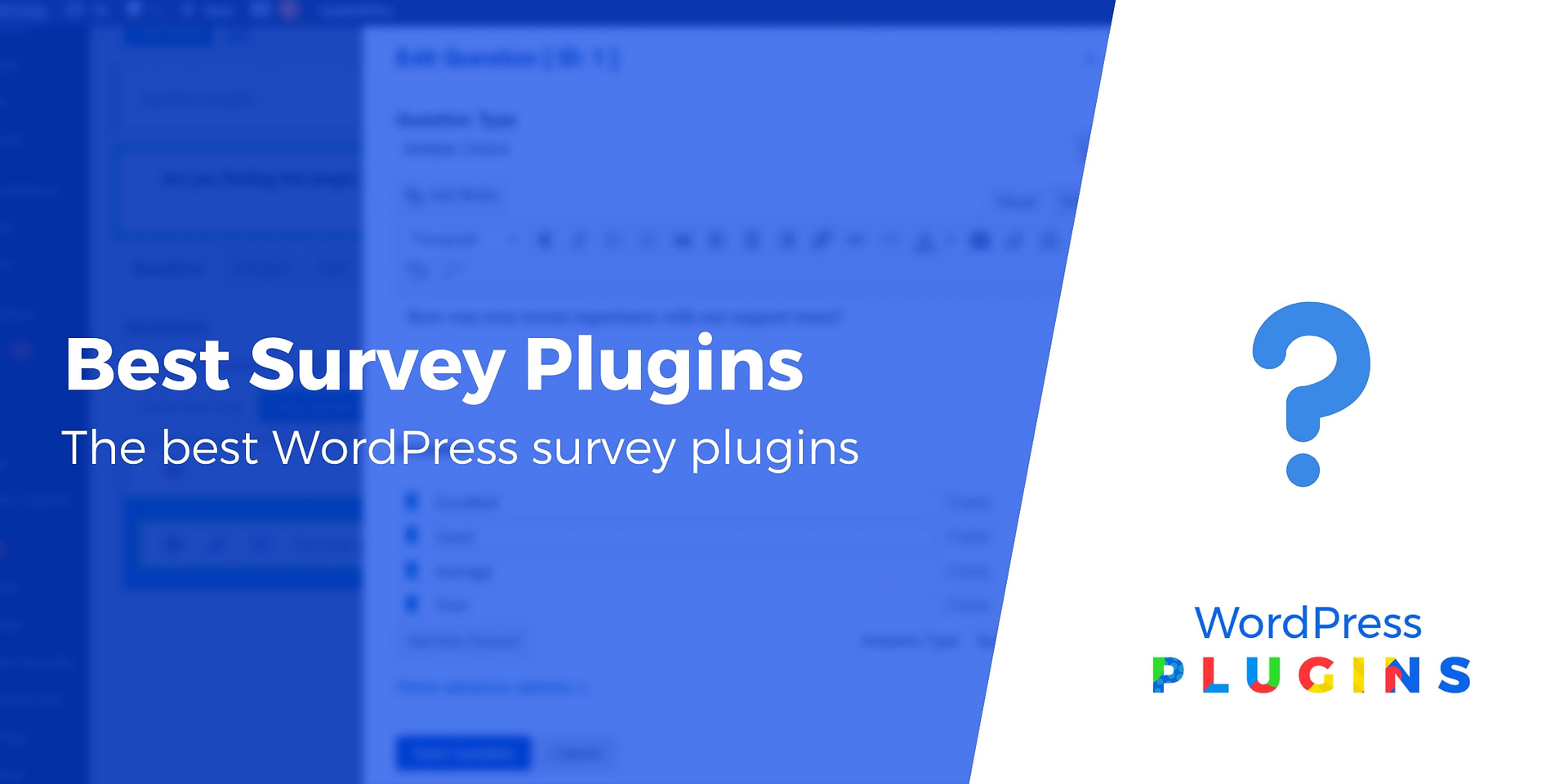 Best Wordpress Survey Plugin 5 Free Paid Options Compared For 2022