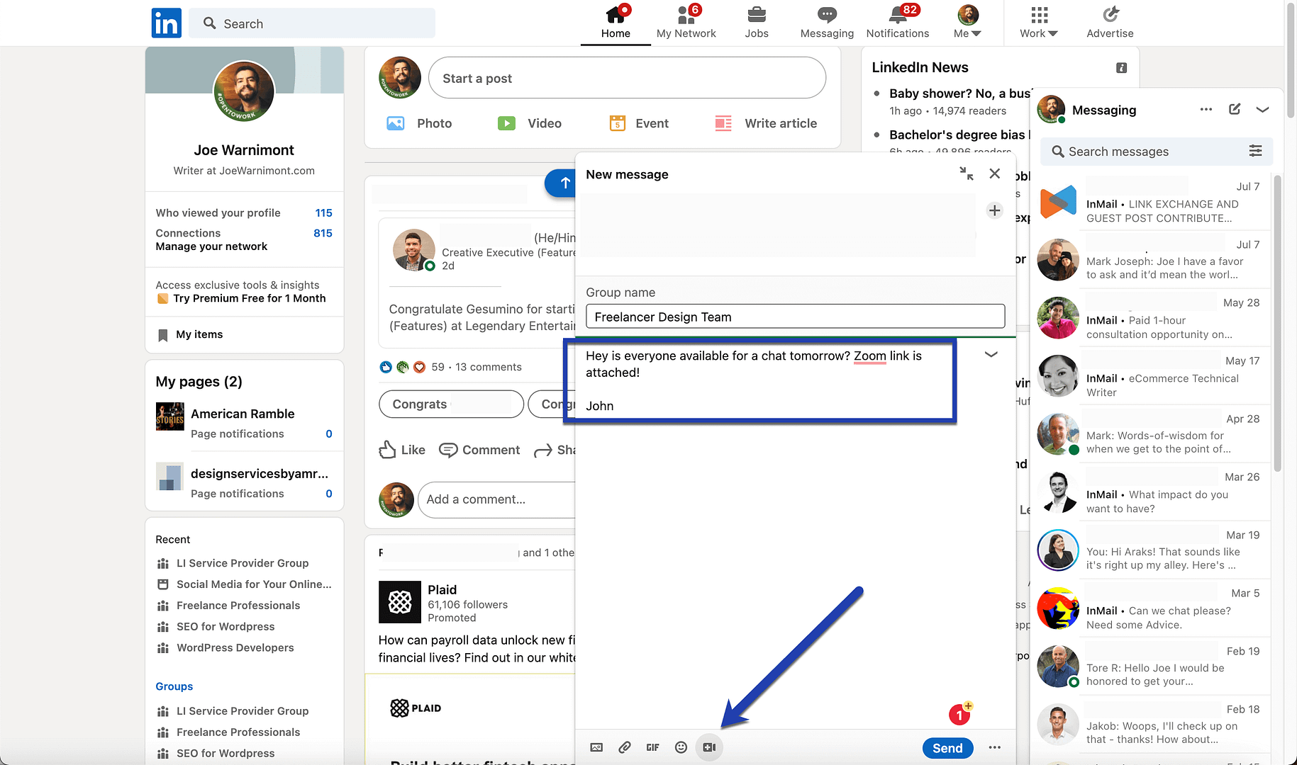 How to use LinkedIn Messages to Grow Your Business in 2024