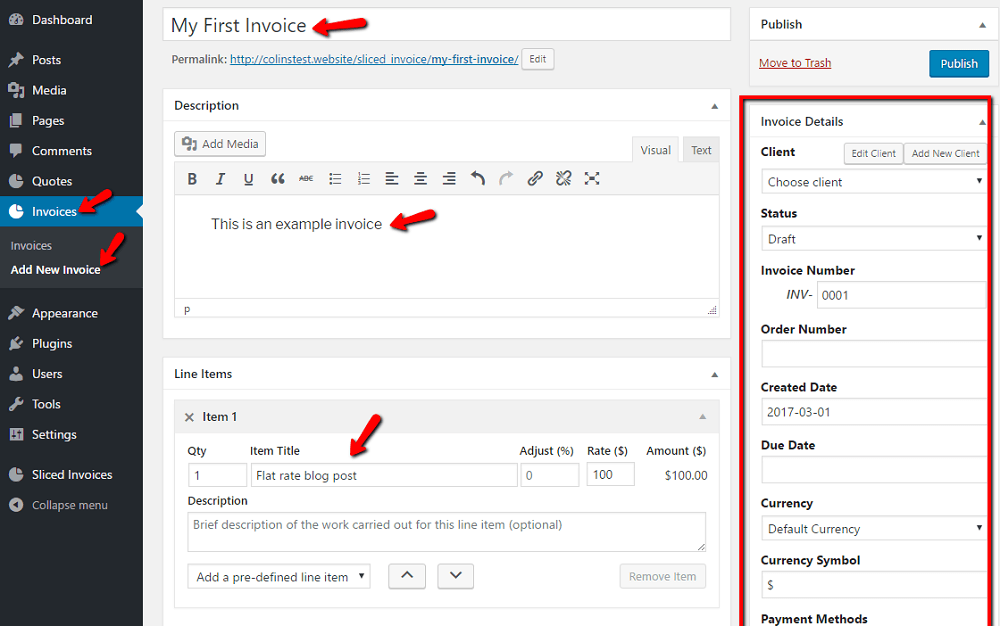 WordPress Invoice Plugin - How to Use It to Bill Clients