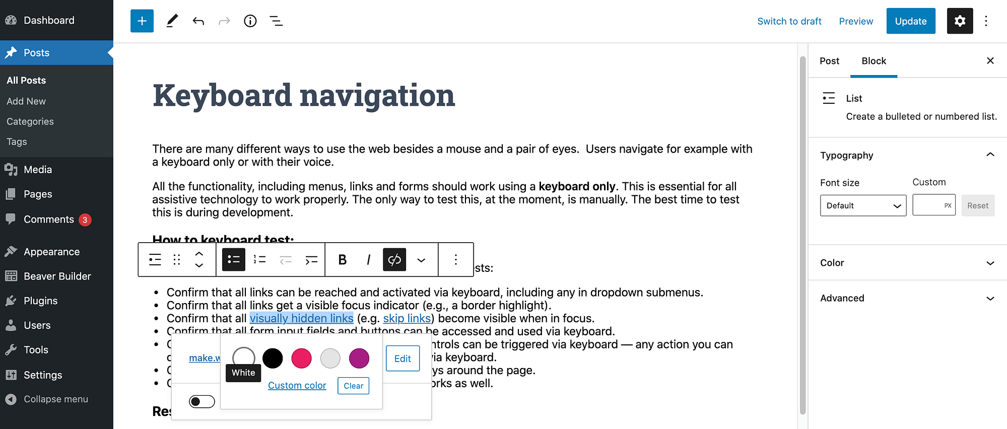 5 Easy Ways to Change Link Color in WordPress
