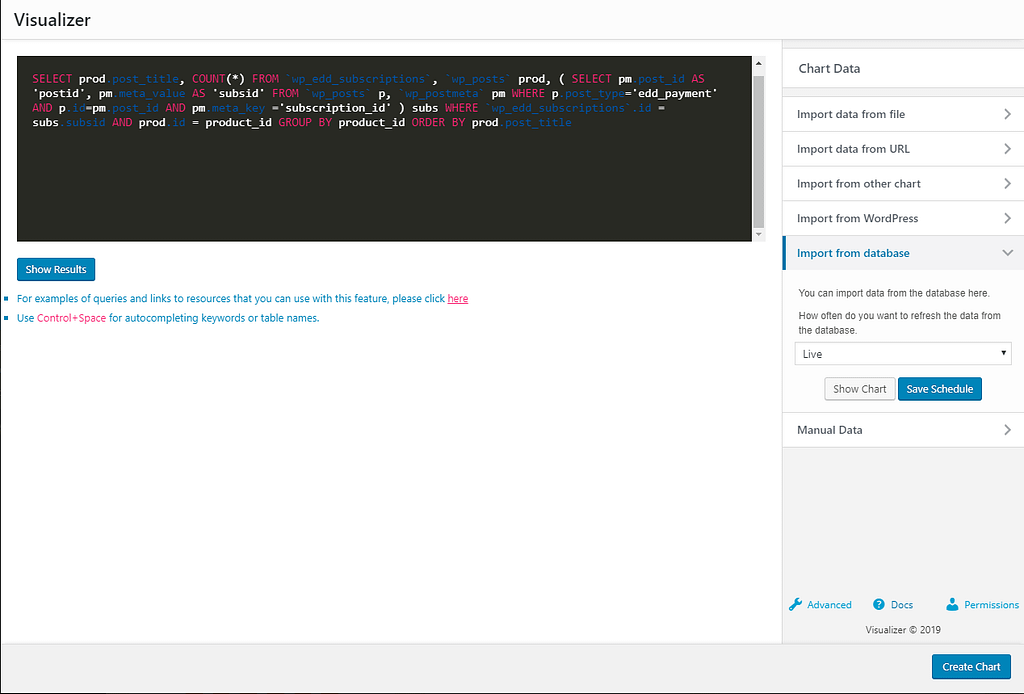 Visualizer #1 Tables and Charts WordPress Plugin by ThemeIsle