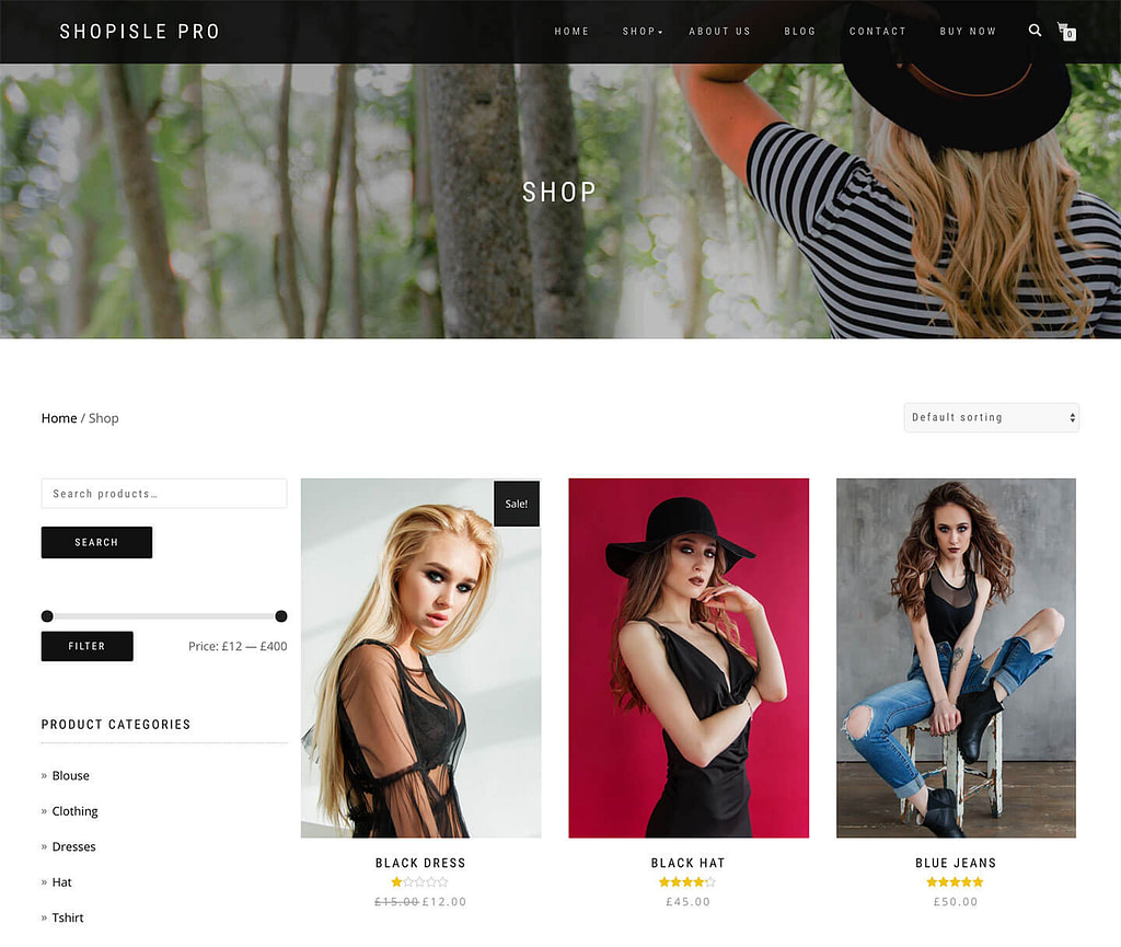 ShopIsle PRO - Modern WordPress theme for online shops @ ThemeIsle
